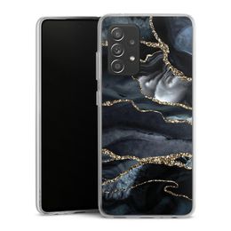 DeinDesign Galaxy A52s 5G Handy Silikon H&uuml;lle Case transparent Handyh&uuml;lle Marble Glitzer Trends Silikon Case