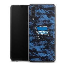 DeinDesign Galaxy A50 Handy Silikon H&uuml;lle Case transparent Handyh&uuml;lle Flag Hertha Bsc Logo Silikon Case