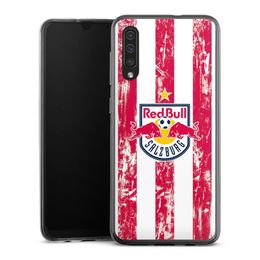 DeinDesign Galaxy A50 Handy Silikon H&uuml;lle Case transparent Handyh&uuml;lle Stripes Fc Red Bull Salzburg Official Licensed Product Silikon Case