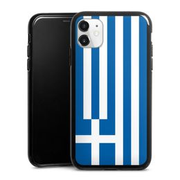 DeinDesign iPhone 11 Handy Silikon H&uuml;lle Case schwarz Handyh&uuml;lle Flag Greece