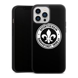 DeinDesign iPhone 13 Pro Max Handy Premium Silikon H&uuml;lle Handyh&uuml;lle schwarz Case Sv Darmstadt 98 Official Licensed Product Logo Silikon Premium Case