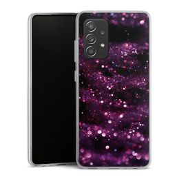 DeinDesign Galaxy A52s 5G Handy Silikon H&uuml;lle Case transparent Handyh&uuml;lle Glitzer Muster Glitter Silikon Case