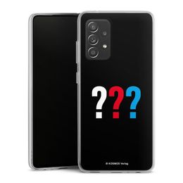 DeinDesign Galaxy A52s 5G Handy Silikon H&uuml;lle Case transparent Handyh&uuml;lle Logo Die Drei ??? Official Licensed Product Silikon Case
