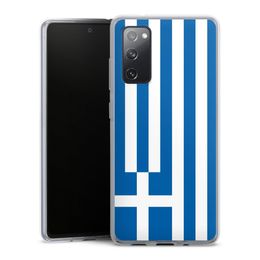 DeinDesign Galaxy S20 FE 5G Handy Silikon H&uuml;lle Case transparent Handyh&uuml;lle Greece Flag Silikon Case
