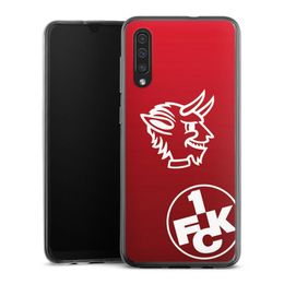 DeinDesign Galaxy A50 Handy Silikon H&uuml;lle Case transparent Handyh&uuml;lle Devil Official Licensed Product 1. Fc Kaiserslautern Silikon Case