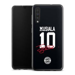 DeinDesign Galaxy A50 Handy Silikon H&uuml;lle Case transparent Handyh&uuml;lle Jamal Musiala Fcb Fc Bayern M&uuml;nchen Silikon Case