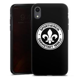 DeinDesign iPhone Xr Handy Silikon H&uuml;lle Case schwarz Handyh&uuml;lle Sv Darmstadt 98 Official Licensed Product Logo