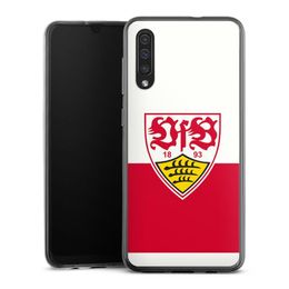 DeinDesign Galaxy A50 Handy Silikon H&uuml;lle Case transparent Handyh&uuml;lle Vfb Stuttgart Logo Official Licensed Product Silikon Case