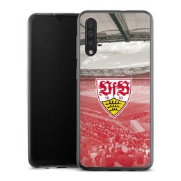 DeinDesign Galaxy A50 Handy Silikon H&uuml;lle Case transparent Handyh&uuml;lle Stadium Vfb Stuttgart Official Licensed Product Silikon Case