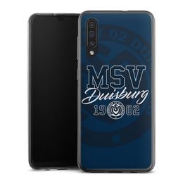 DeinDesign Galaxy A50 Handy Silikon H&uuml;lle Case transparent Handyh&uuml;lle Soccer Merchandise Msv Duisburg Silikon Case