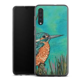 DeinDesign Galaxy A50 Handy Silikon H&uuml;lle Case transparent Handyh&uuml;lle Painting Bird Animals Silikon Case