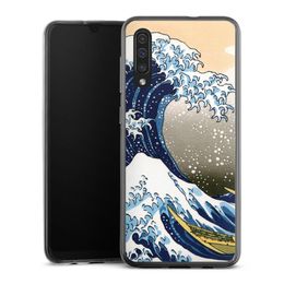 DeinDesign Galaxy A50 Handy Silikon H&uuml;lle Case transparent Handyh&uuml;lle Katsushika Hokusai Die Gro&szlig;e Welle Vor Kanagawa Kunst Silikon Case