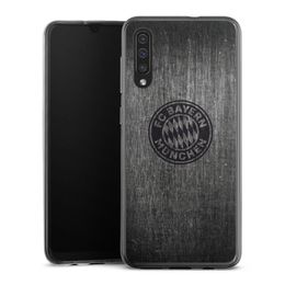 DeinDesign Galaxy A50 Handy Silikon H&uuml;lle Case transparent Handyh&uuml;lle Fcb Metallic Look Fc Bayern M&uuml;nchen Silikon Case