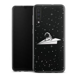 DeinDesign Galaxy A50 Handy Silikon H&uuml;lle Case transparent Handyh&uuml;lle Astronaut Comic Paper Silikon Case
