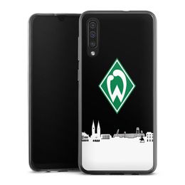 DeinDesign Galaxy A50 Handy Silikon H&uuml;lle Case transparent Handyh&uuml;lle Skyline Sv Werder Bremen Official Licensed Product Silikon Case