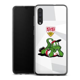 DeinDesign Galaxy A50 Handy Silikon H&uuml;lle Case transparent Handyh&uuml;lle Vfb Stuttgart Mascot Official Licensed Product Silikon Case