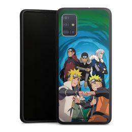 DeinDesign Galaxy A51 Handy Premium Silikon H&uuml;lle Handyh&uuml;lle schwarz Case Hokage Official Licensed Product Naruto Shippuden Silikon Premium Case
