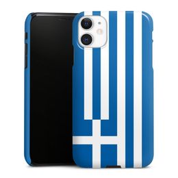 DeinDesign iPhone 11 Handy Premium Case Smartphone Handyh&uuml;lle Schutzh&uuml;lle gl&auml;nzend Greece Flag Premium Case