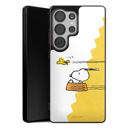 DeinDesign Galaxy S25 Ultra Handy Silikon H&uuml;lle Case schwarz Handyh&uuml;lle Snoopy Peanuts Children