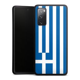 DeinDesign Galaxy S20 FE Handy Premium Silikon H&uuml;lle Handyh&uuml;lle schwarz Case Greece Flag Silikon Premium Case