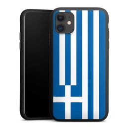 DeinDesign iPhone 11 Handy Premium Silikon H&uuml;lle Handyh&uuml;lle schwarz Case Flag Greece Silikon Premium Case