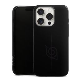 DeinDesign iPhone 15 Pro Handy Silikon H&uuml;lle Case schwarz Handyh&uuml;lle Konoha Sasuke Naruto Shippuden