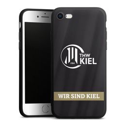 DeinDesign iPhone SE (2020) Handy Premium Silikon H&uuml;lle Handyh&uuml;lle schwarz Case Thw Kiel Handball Merchandise Silikon Premium Case