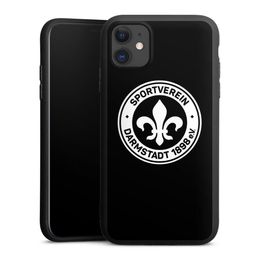 DeinDesign iPhone 11 Handy Premium Silikon H&uuml;lle Handyh&uuml;lle schwarz Case Sv Darmstadt 98 Official Licensed Product Logo Silikon Premium Case