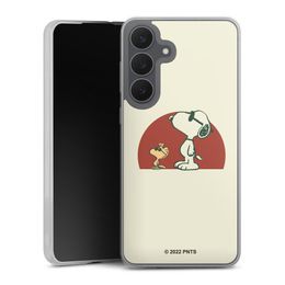 DeinDesign Galaxy S25 FE Handy Slim Case Silikon Handyh&uuml;lle transparent H&uuml;lle extra d&uuml;nn Snoopy Official Licensed Product Kindheit Silikon Slim Case