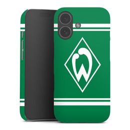 DeinDesign iPhone 17 Handy Premium Case Smartphone Handyh&uuml;lle Schutzh&uuml;lle gl&auml;nzend Sv Werder Bremen Official Licensed Product Logo Premium Case