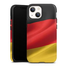 DeinDesign iPhone 13 Mini Handy Panzer Handyh&uuml;lle robuste Outdoor H&uuml;lle Schutzh&uuml;lle gl&auml;nzend Germany Flags Flag Tough Case