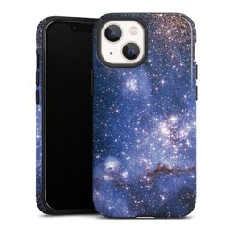 DeinDesign iPhone 13 Mini Handy Panzer Handyh&uuml;lle robuste Outdoor H&uuml;lle Schutzh&uuml;lle gl&auml;nzend Galaxy Weltall Weltraum Tough Case