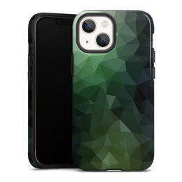 DeinDesign iPhone 13 Mini Handy Panzer Handyh&uuml;lle robuste Outdoor H&uuml;lle Schutzh&uuml;lle gl&auml;nzend Tarnmuster Geometric Mosaic Tough Case