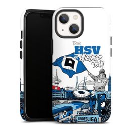 DeinDesign iPhone 13 Mini Handy Panzer Handyh&uuml;lle robuste Outdoor H&uuml;lle Schutzh&uuml;lle gl&auml;nzend Ascent Hamburger Sv Official Licensed Product Tough Case