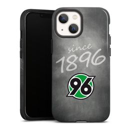 DeinDesign iPhone 13 Mini Handy Panzer Handyh&uuml;lle robuste Outdoor H&uuml;lle Schutzh&uuml;lle gl&auml;nzend Hannover 96 H96 Official Licensed Product Tough Case