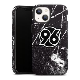 DeinDesign iPhone 13 Mini Handy Panzer Handyh&uuml;lle robuste Outdoor H&uuml;lle Schutzh&uuml;lle gl&auml;nzend Hannover 96 H96 Official Licensed Product Tough Case