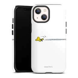 DeinDesign iPhone 13 Mini Handy Panzer Handyh&uuml;lle robuste Outdoor H&uuml;lle Schutzh&uuml;lle gl&auml;nzend Peanuts Official Licensed Product Children Tough Case