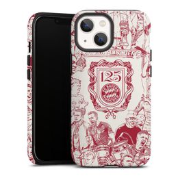 DeinDesign iPhone 13 Mini Handy Panzer Handyh&uuml;lle robuste Outdoor H&uuml;lle Schutzh&uuml;lle gl&auml;nzend Official Licensed Product Fcb 125 Jahre Fc Bayern M&uuml;nchen Tough Case