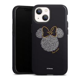 DeinDesign iPhone 13 Mini Handy Panzer Handyh&uuml;lle robuste Outdoor H&uuml;lle Schutzh&uuml;lle gl&auml;nzend Minnie Mouse Muster Disney Tough Case