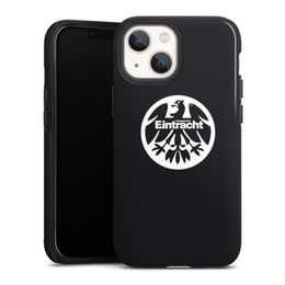 DeinDesign iPhone 13 Mini Handy Panzer Handyh&uuml;lle robuste Outdoor H&uuml;lle Schutzh&uuml;lle gl&auml;nzend Logo Eintracht Frankfurt Eagle Tough Case