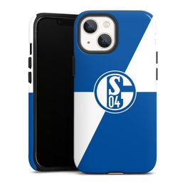 DeinDesign iPhone 13 Mini Handy Panzer Handyh&uuml;lle robuste Outdoor H&uuml;lle Schutzh&uuml;lle gl&auml;nzend Official Licensed Product Fc Schalke 04 Bundesliga Tough Case