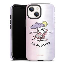 DeinDesign iPhone 13 Mini Handy Panzer Handyh&uuml;lle robuste Outdoor H&uuml;lle Schutzh&uuml;lle gl&auml;nzend Snoopy Official Licensed Product Peanuts Tough Case