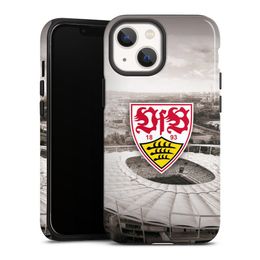 DeinDesign iPhone 13 Mini Handy Panzer Handyh&uuml;lle robuste Outdoor H&uuml;lle Schutzh&uuml;lle gl&auml;nzend Official Licensed Product Vfb Stuttgart Stadium Tough Case