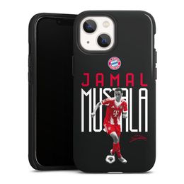 DeinDesign iPhone 13 Mini Handy Panzer Handyh&uuml;lle robuste Outdoor H&uuml;lle Schutzh&uuml;lle gl&auml;nzend Fc Bayern M&uuml;nchen Jamal Musiala Official Licensed Product Tough Case