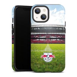 DeinDesign iPhone 13 Mini Handy Panzer Handyh&uuml;lle robuste Outdoor H&uuml;lle Schutzh&uuml;lle gl&auml;nzend Stadium Rb Leipzig Official Licensed Product Tough Case