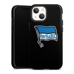 DeinDesign iPhone 13 Mini Handy Panzer Handyh&uuml;lle robuste Outdoor H&uuml;lle Schutzh&uuml;lle gl&auml;nzend Official Licensed Product Logo Hertha Bsc Tough Case