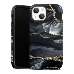 DeinDesign iPhone 13 Mini Handy Panzer Handyh&uuml;lle robuste Outdoor H&uuml;lle Schutzh&uuml;lle gl&auml;nzend Marble Trends Glitzer Tough Case