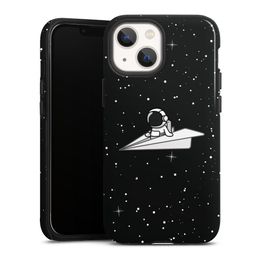 DeinDesign iPhone 13 Mini Handy Panzer Handyh&uuml;lle robuste Outdoor H&uuml;lle Schutzh&uuml;lle gl&auml;nzend Astronaut Comic Paper Tough Case