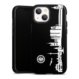 DeinDesign iPhone 13 Mini Handy Panzer Handyh&uuml;lle robuste Outdoor H&uuml;lle Schutzh&uuml;lle gl&auml;nzend Eintracht Frankfurt Sge Skyline Tough Case