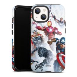 DeinDesign iPhone 13 Mini Handy Panzer Handyh&uuml;lle robuste Outdoor H&uuml;lle Schutzh&uuml;lle gl&auml;nzend Marvel Avengers Official Licensed Product Tough Case